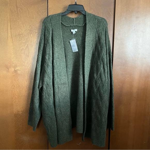 croft & barrow | Sweaters | Croft Barrow Plus Meadow Green Relaxed Fit ...